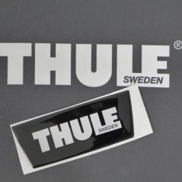 Thule 3D Logo Sticker Aufkleber Schriftzug silber silver 14709 ...