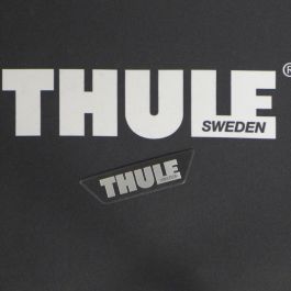 Thule 3D Logo Sticker Aufkleber Schriftzug silber/schwarz 54194 ...