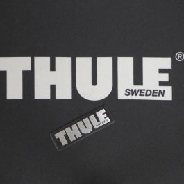 Thule 3D Logo Sticker Aufkleber Schriftzug silber/schwarz 54198 ...